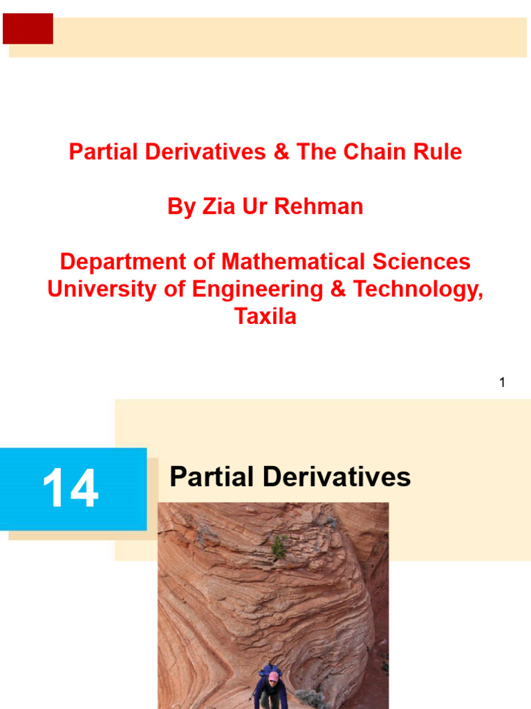 Lec # 3 Partial derivative & Chain rule | PDF | Derivative | Function ...