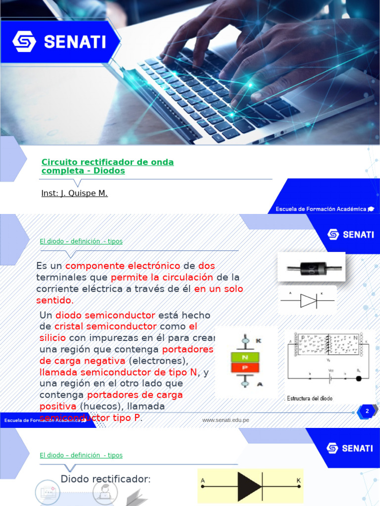 S- 7 (2) - Resistencias, Transformador - Diodo I. Pptx. | PDF | Diodo | Rectificador