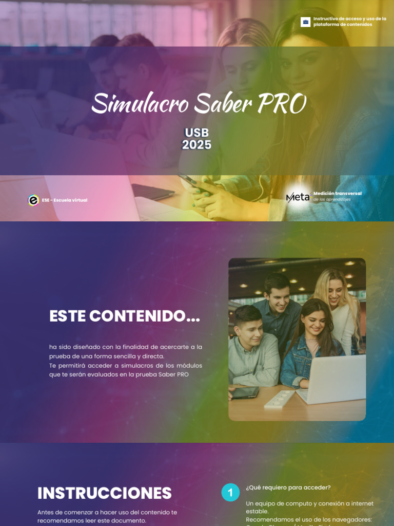 Instructivo Simulacro Pruebas Genéricas USB 2025 - Compressed | PDF | Contraseña | Informática