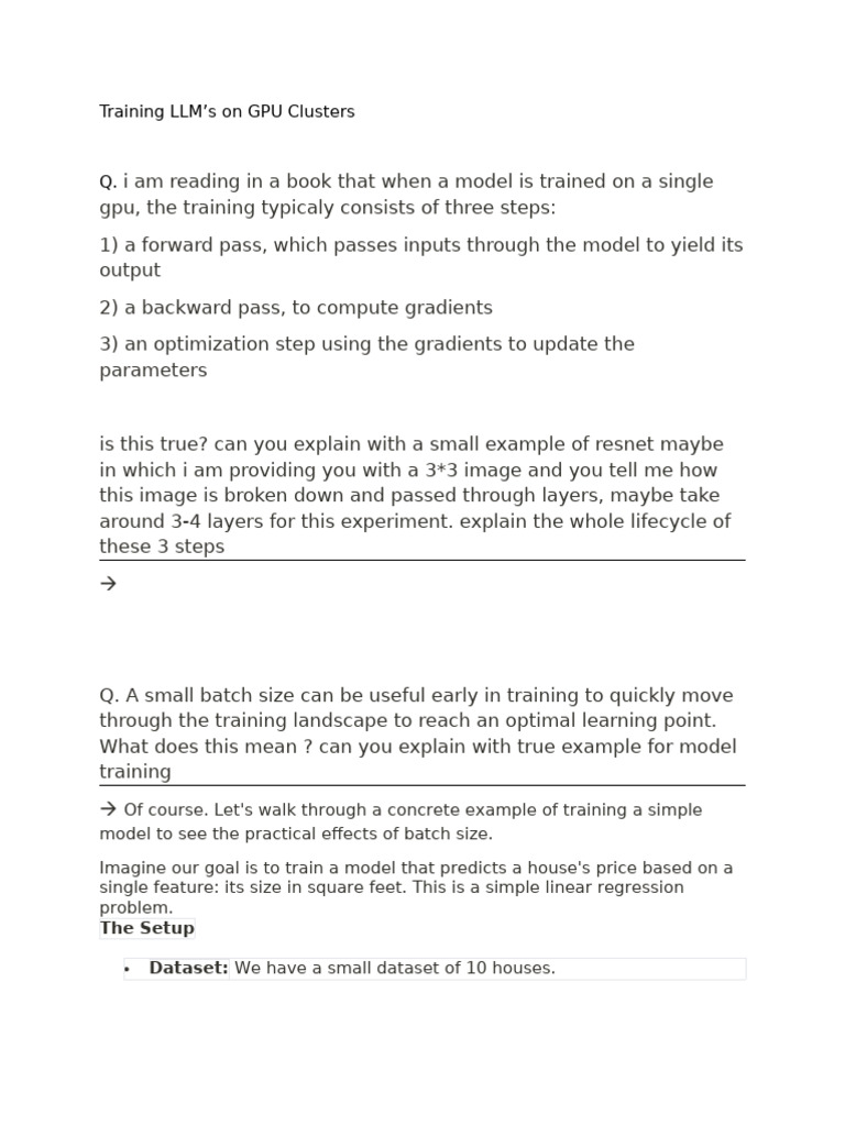 Training LLM | PDF | Mean Squared Error | Applied Mathematics