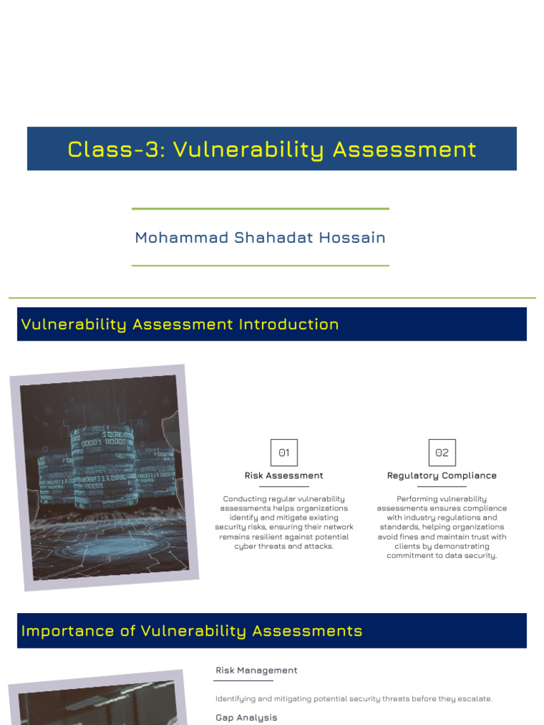 Class-3 Vulnerability - Assessment | PDF | Security | Computer Security