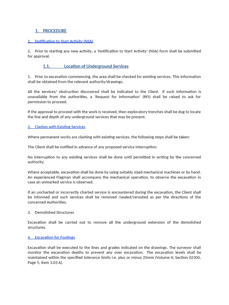 Method Statement For Soil Fill, Backfill and Compaction | PDF