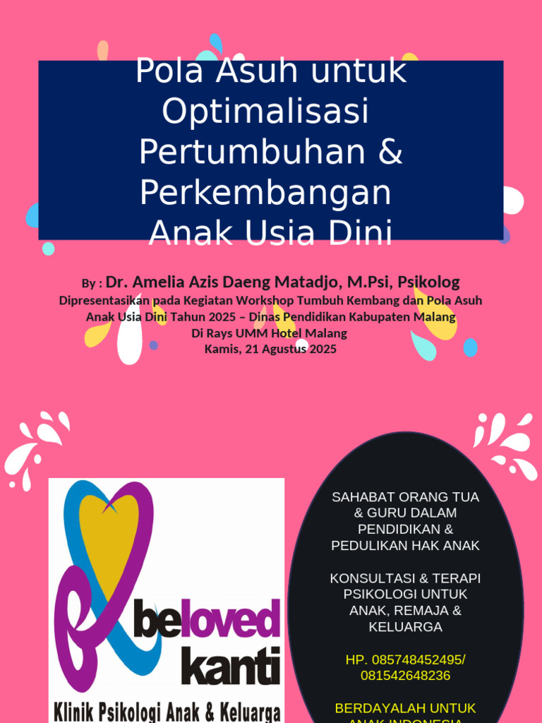 Pola Asuh Positif untuk Anak Usia Dini | PDF