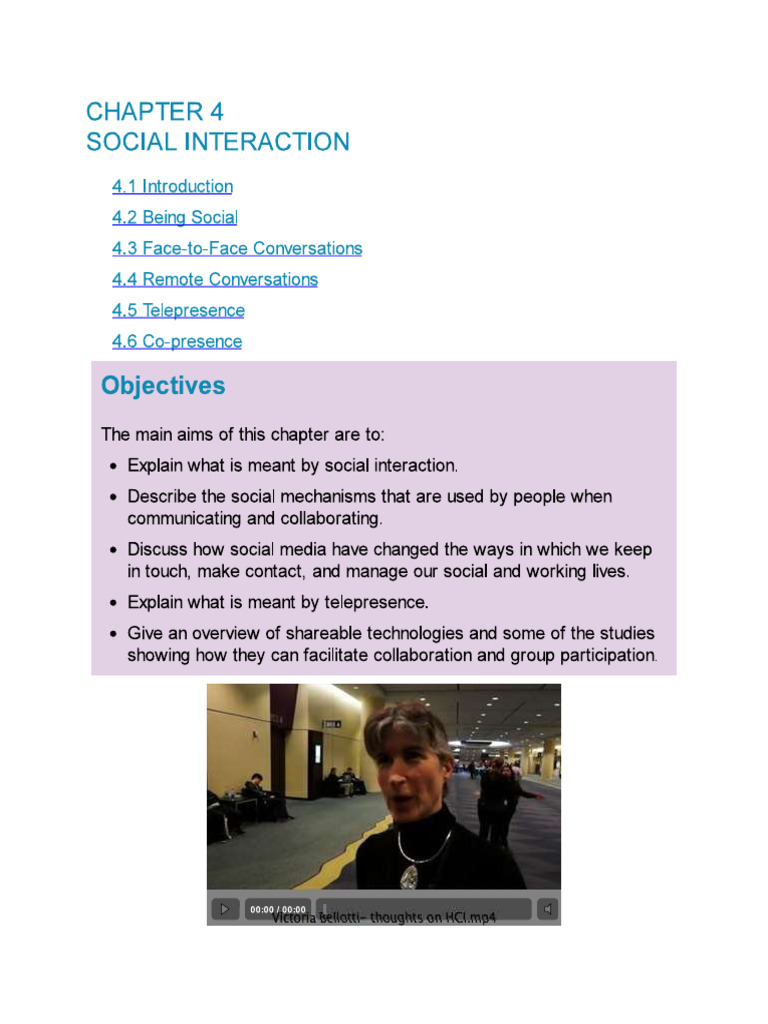 05_Chapter 4 - Social Interactions | PDF
