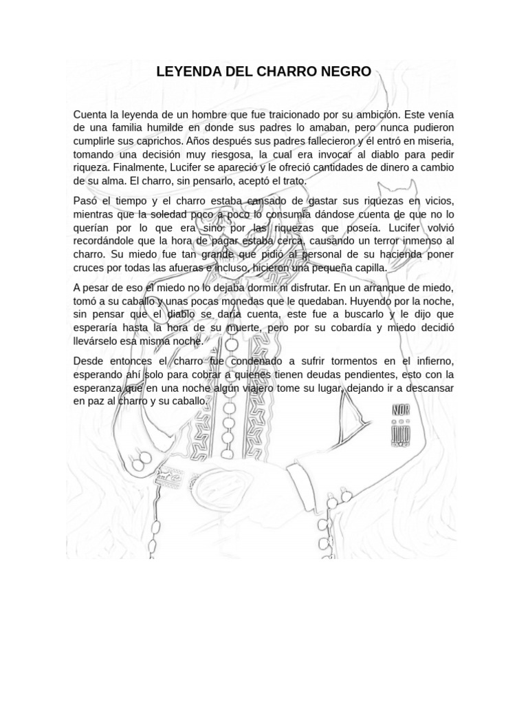 Leyenda Del Charro Negro | PDF