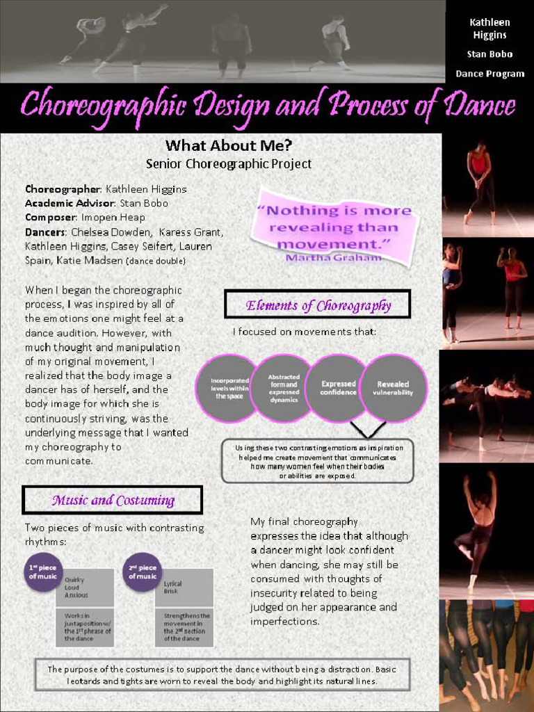 Choreographic Design and Process of Dance (1) | PDF