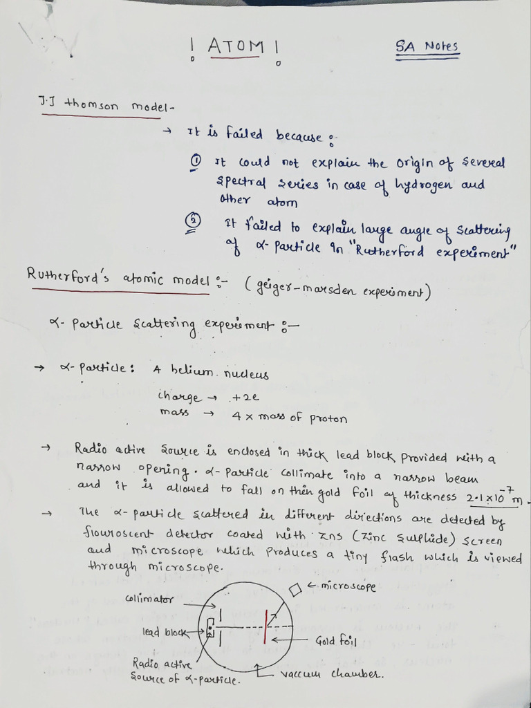 Atom Notes | PDF