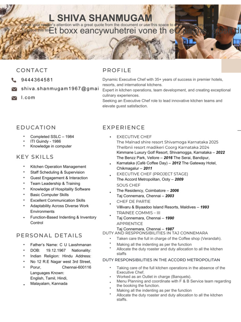 Shiva Resume | PDF