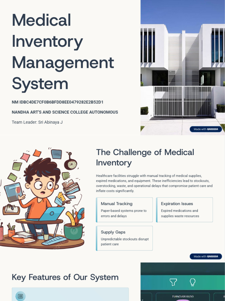 Medical Inventory Management System | PDF | Inventory | Patient Safety