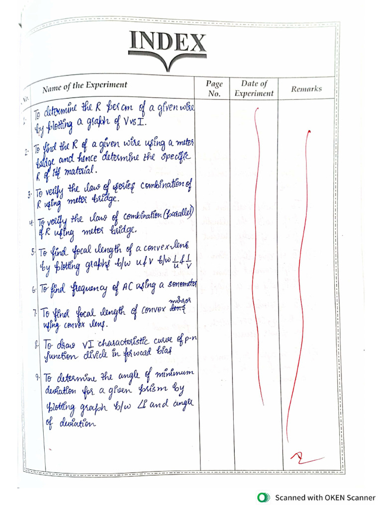 Physics Practical File and Activities | PDF