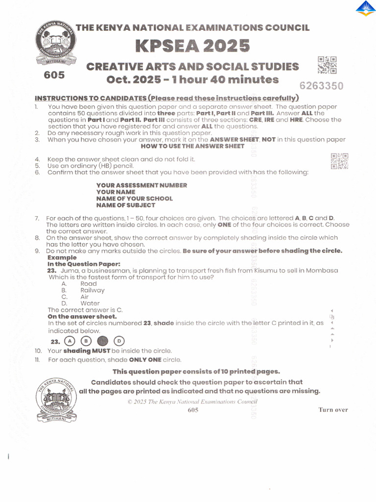 Cass Kpsea 2025 | PDF