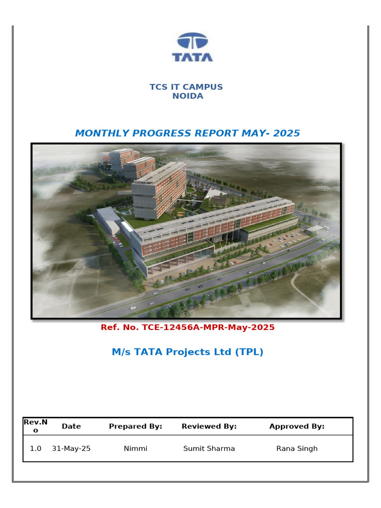 Tcs Noida MPR May'25 | PDF | Architectural Design | Architecture
