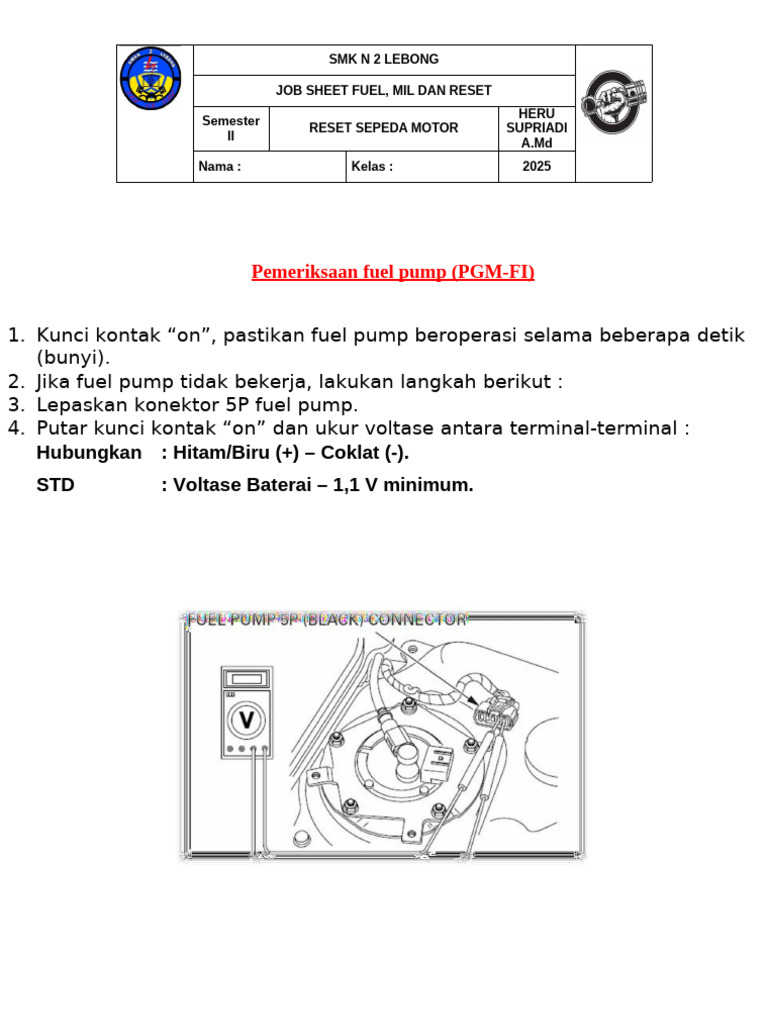 Kode MIL dan Reset Sistem Honda | PDF
