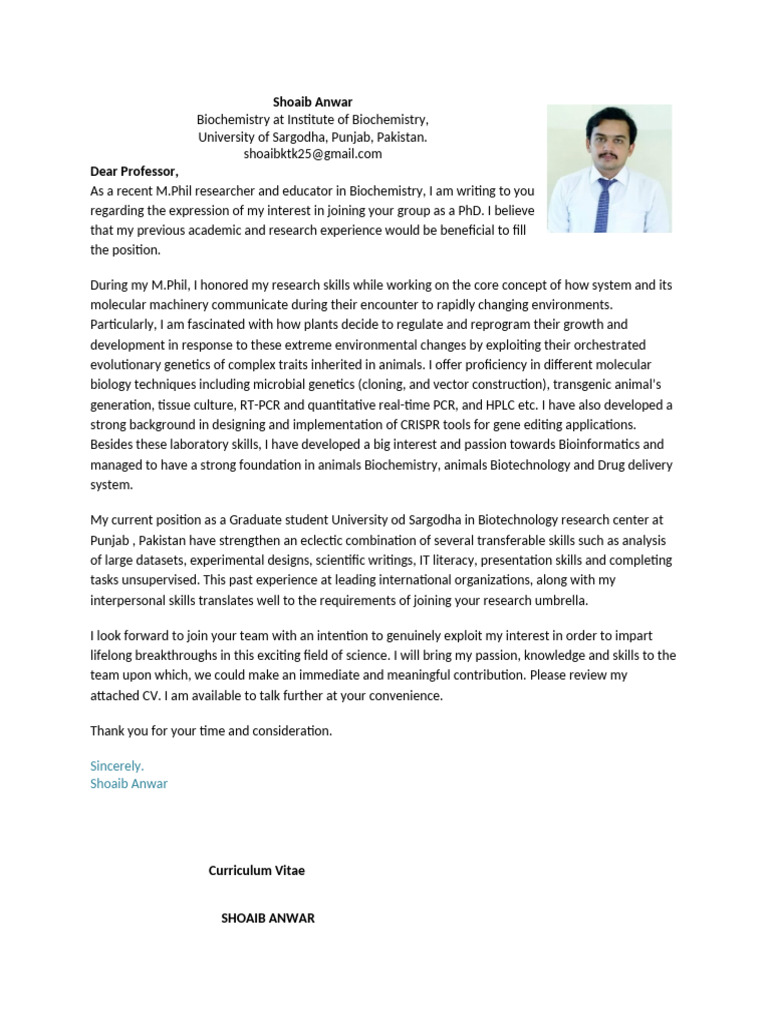 2024 Aug - Sept Personal Statement | PDF | Biotechnology | In Vitro