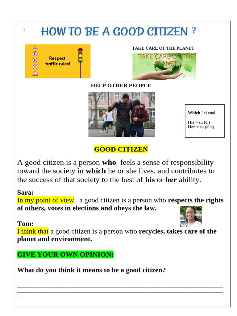 Good Citizen | PDF
