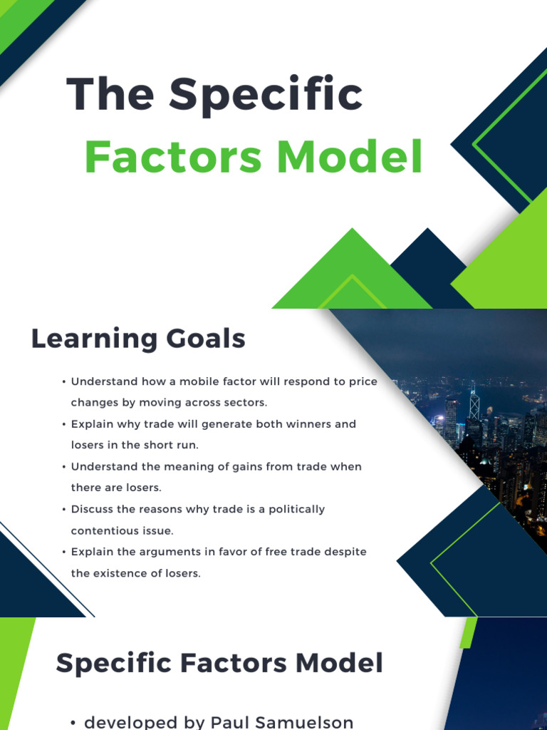 ITA - Week 3 - The Specific Factors Model | PDF | Opportunity Cost ...