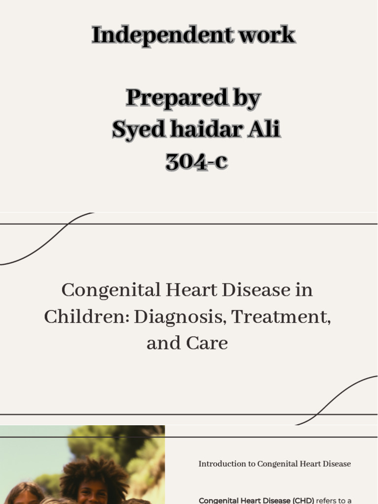 Slidesgo Understanding Congenital Heart Disease in Children Diagnosis ...