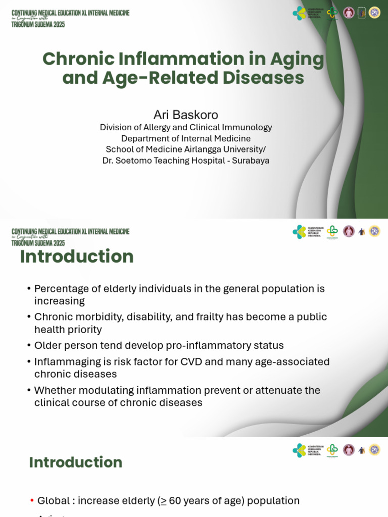 Aging Chronic Inflammation in Aging | PDF