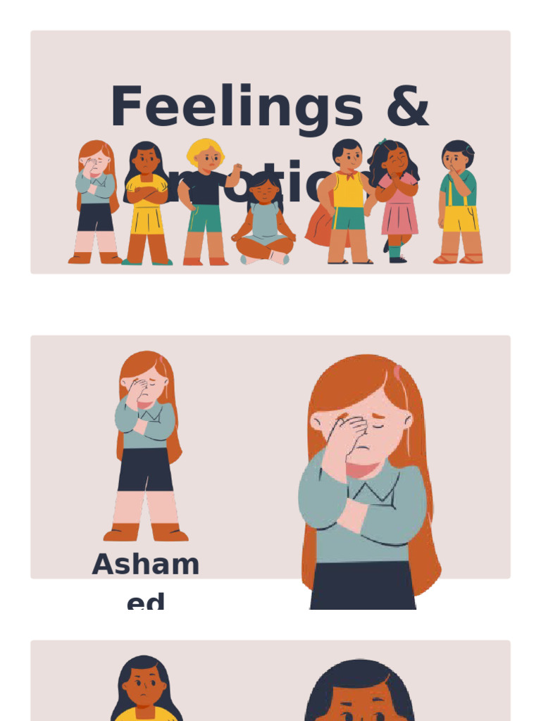 Pink Illustrative Feelings and Emotion Recognition SEL Presentation | PDF
