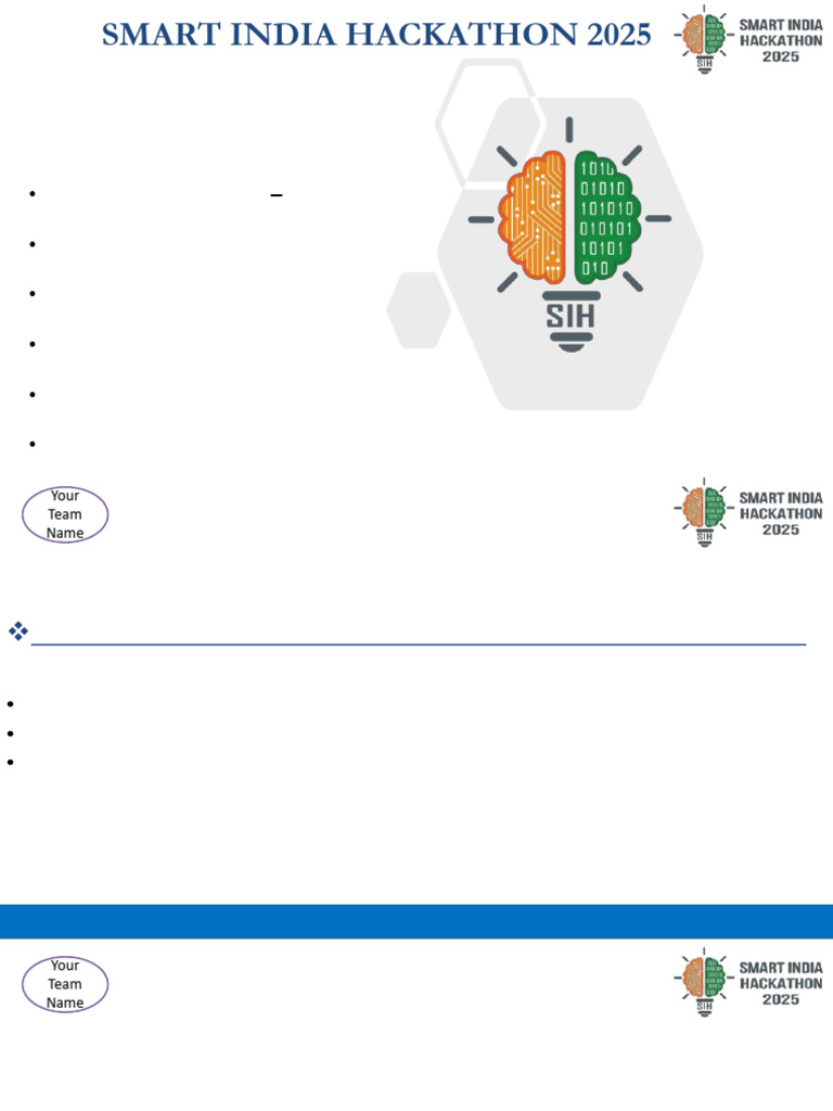 SIH 2025 Idea Submission Template | PDF