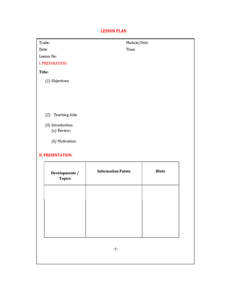 Comprehensive Lesson and Demonstration Plan | PDF | Learning | Information