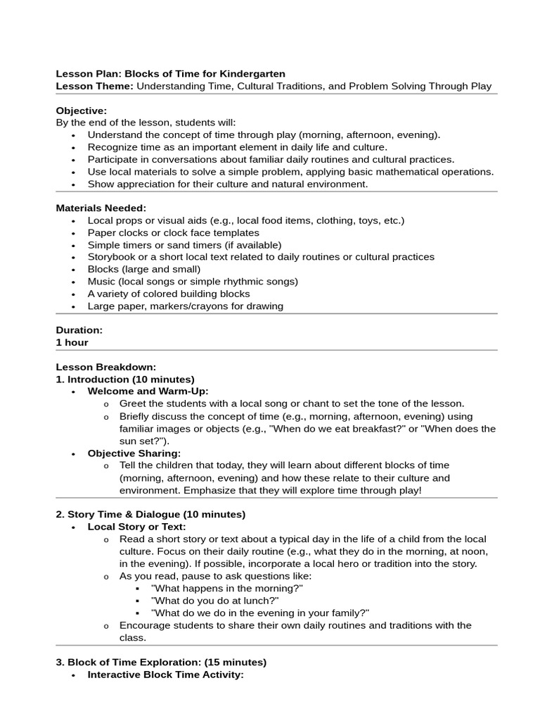 Lesson Plan For Inset Output | PDF | Cognition | Learning