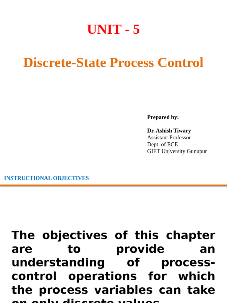 Discrete-State Process Control Overview | PDF | Programmable Logic ...