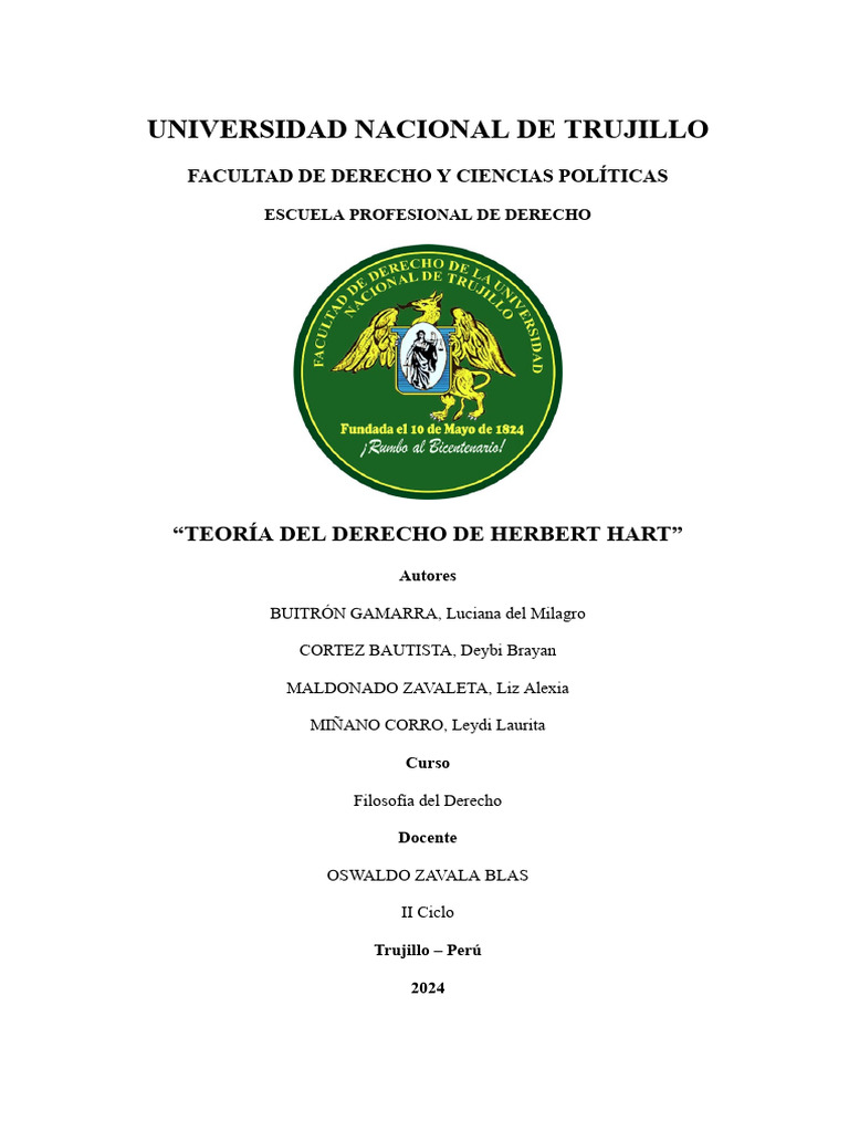 Teoría del Derecho de Herbert Hart | PDF | Guerra Fría