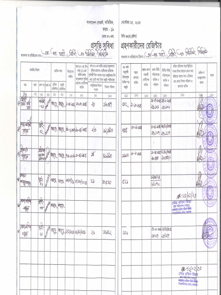 Maternity Register | PDF