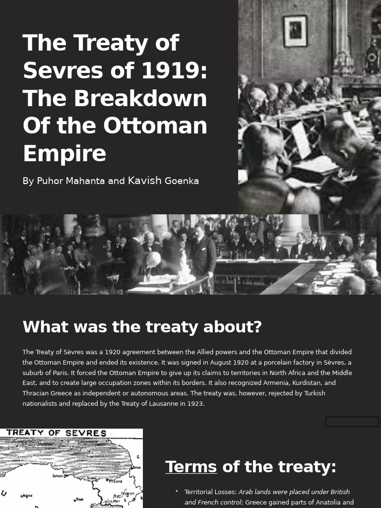 History - The Treaty of Sèvres | PDF | Turkey | Ottoman Empire