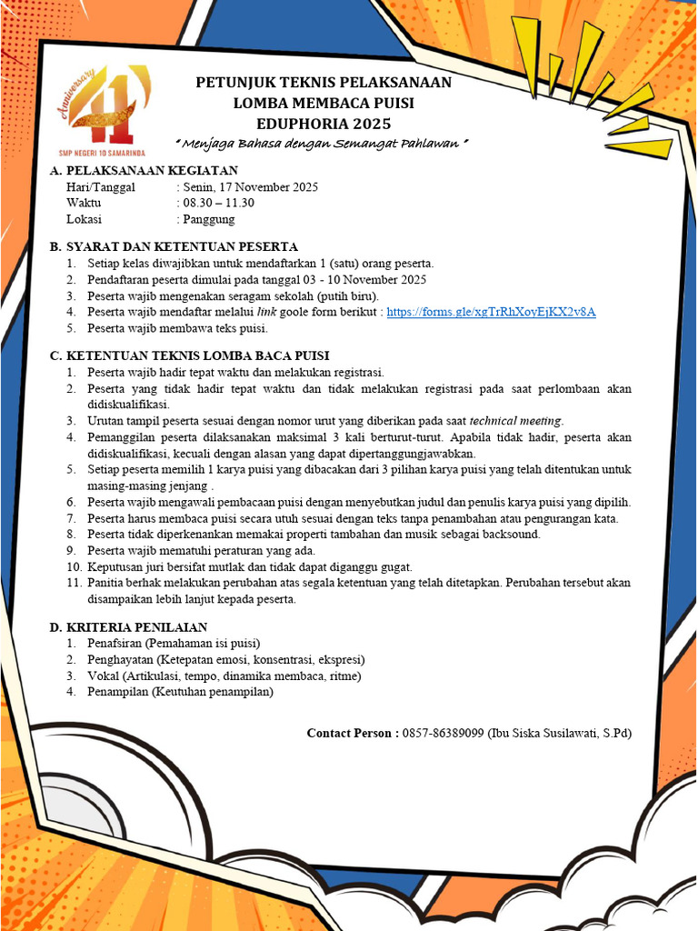 Juknis Lomba Eduphoria 2025 | PDF