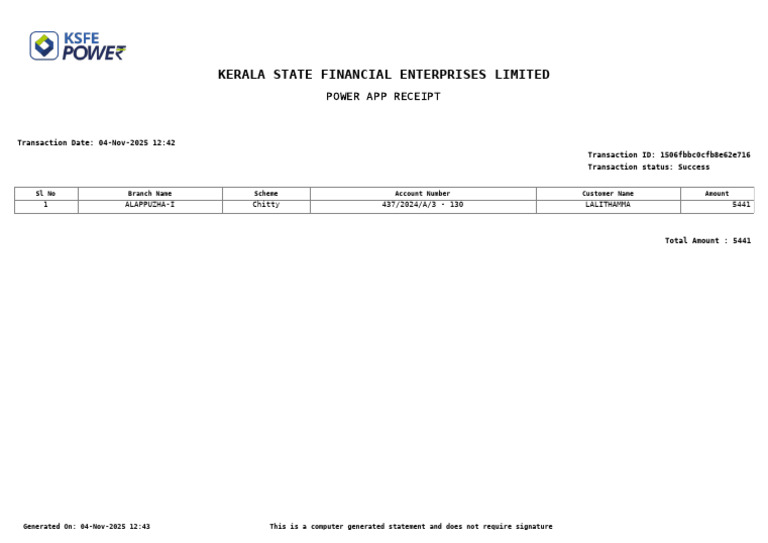 Power App Receipt | PDF
