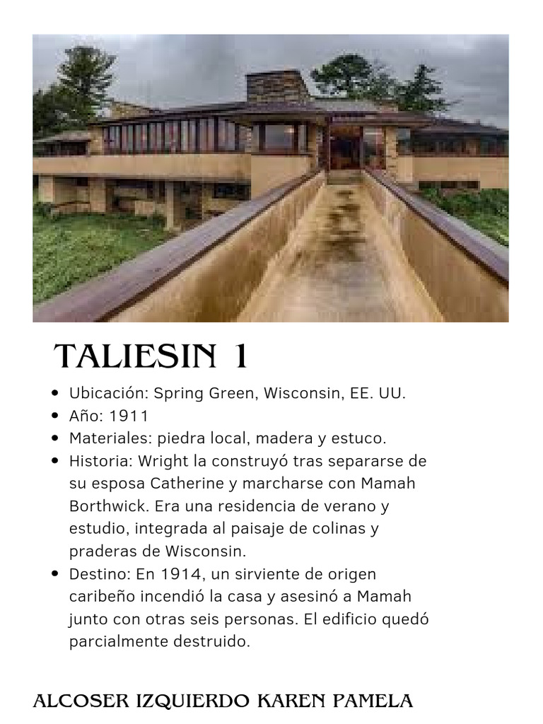 Historia y evolución de Taliesin, Wisconsin | PDF