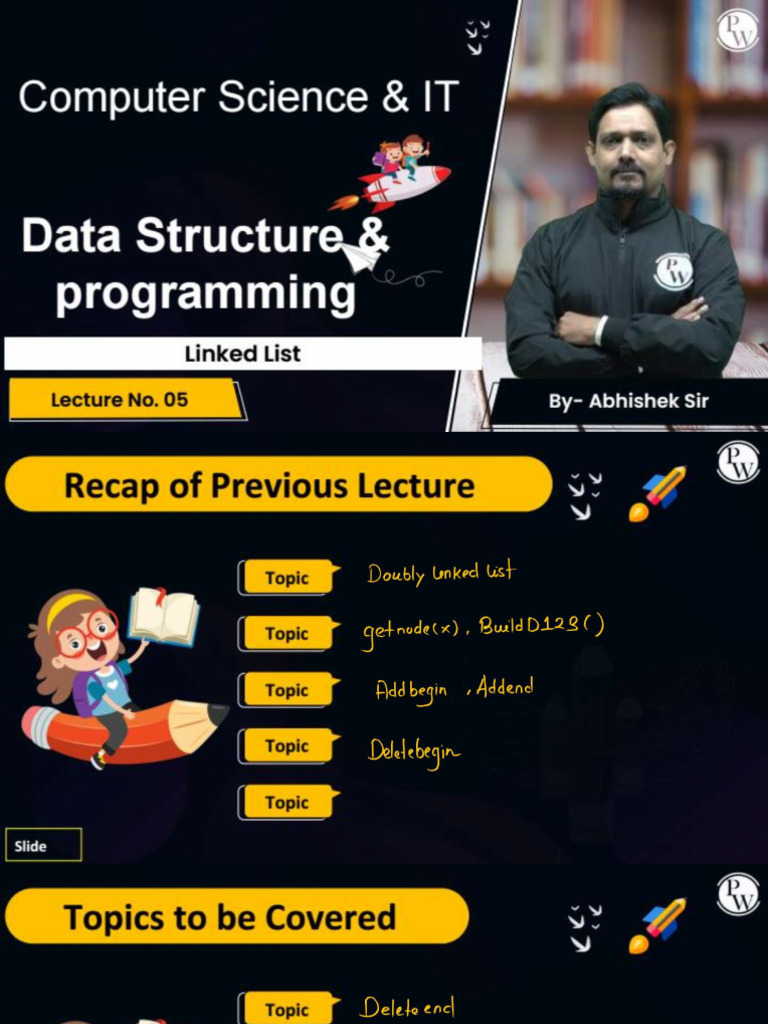 Linked List Class Notes | PDF