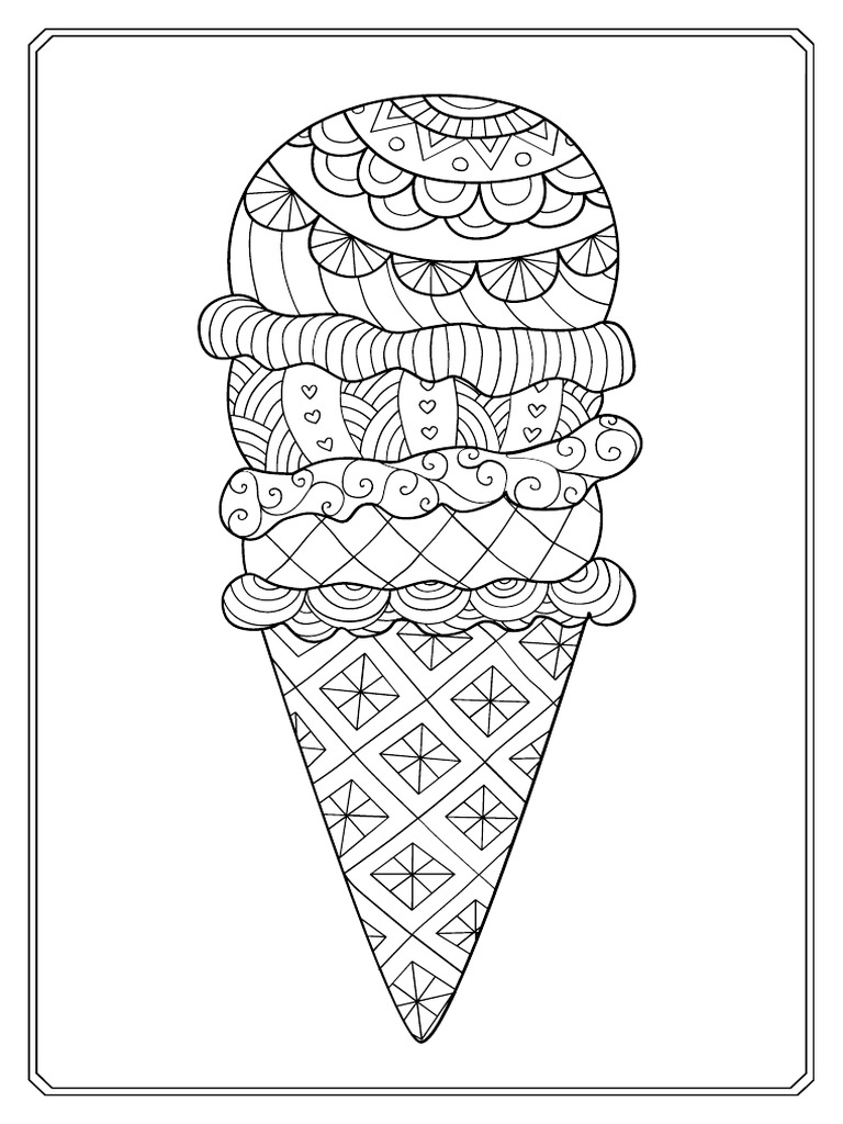 Ice Cream Mindful Coloring Book - 20250806 - 214129 - 0000 | PDF