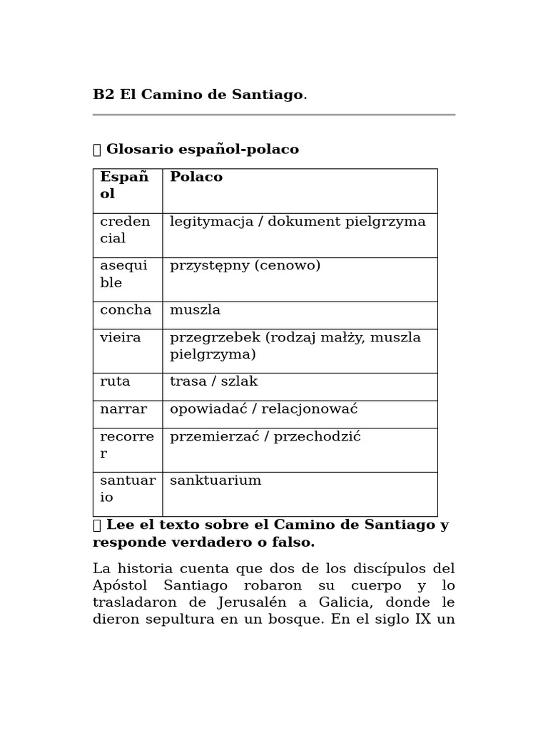 Glosario y guía del Camino de Santiago | PDF | Santiago de compostela