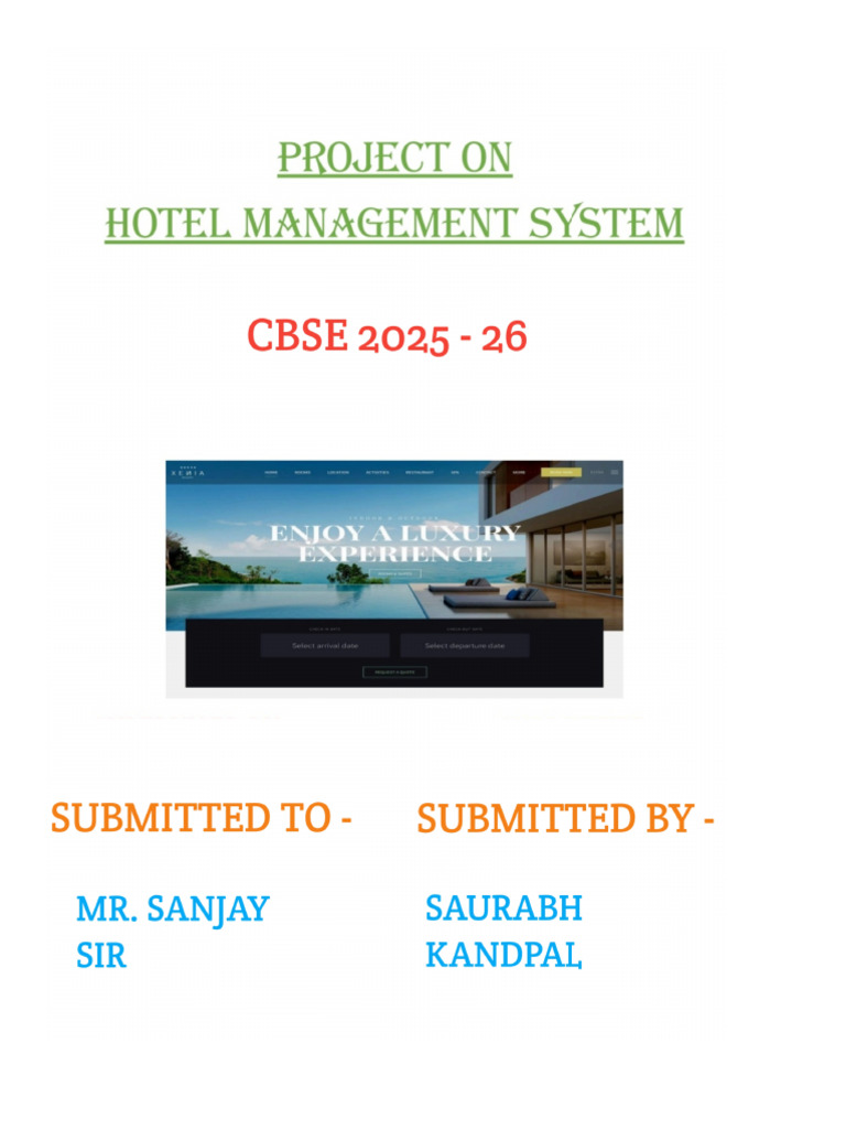 COMPUTER SCIENCE PROJECT FILE | PDF | Databases | Data Management Software