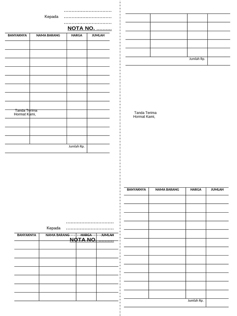 Nota Kosong Paperid | PDF