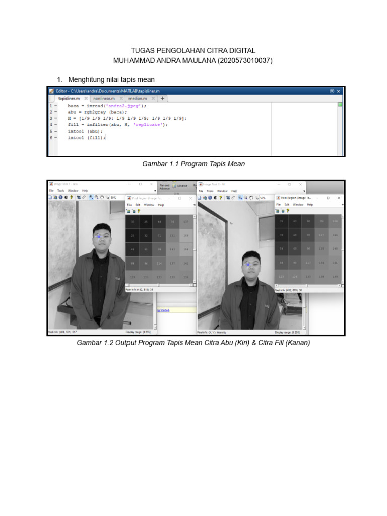 Tugas Pengolahan Citra Digital_2 | PDF