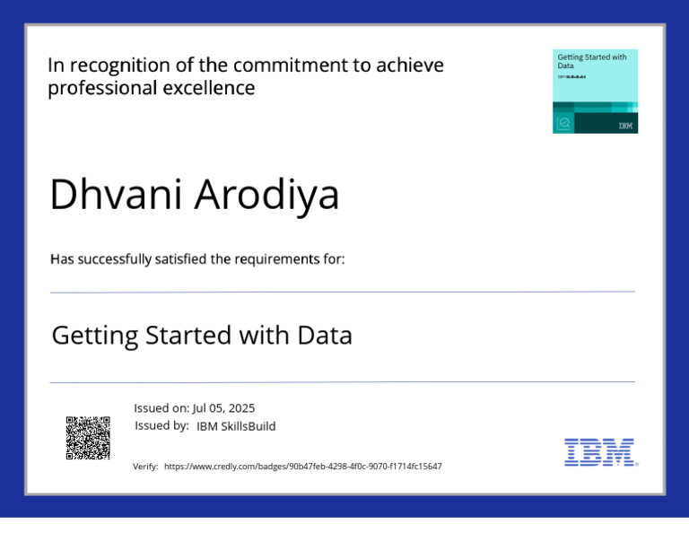 Credly Certificate | PDF