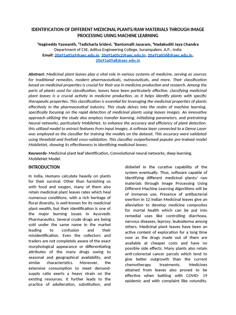 Research Paper[1] | PDF | Deep Learning | Machine Learning