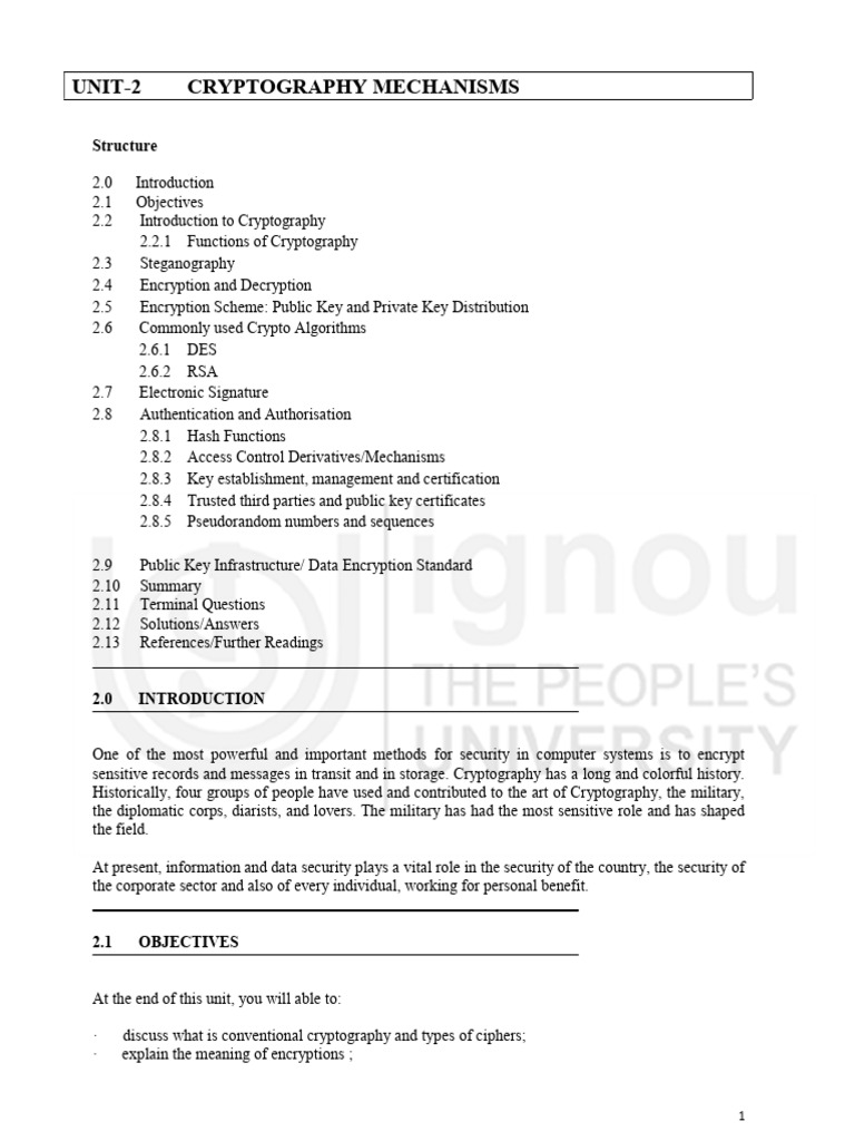 Unit 2-Cryptography Updated.image.marked | PDF | Cryptography | Public Key Cryptography
