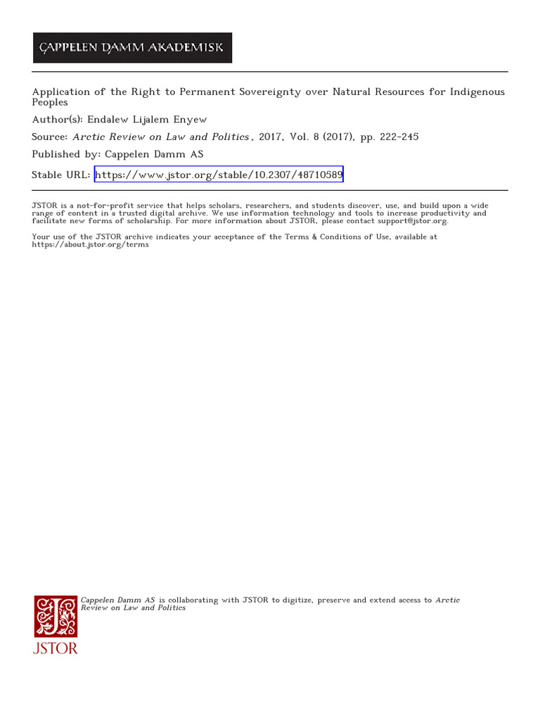 Enyew ApplicationRightPermanent 2017 | PDF | International Law ...