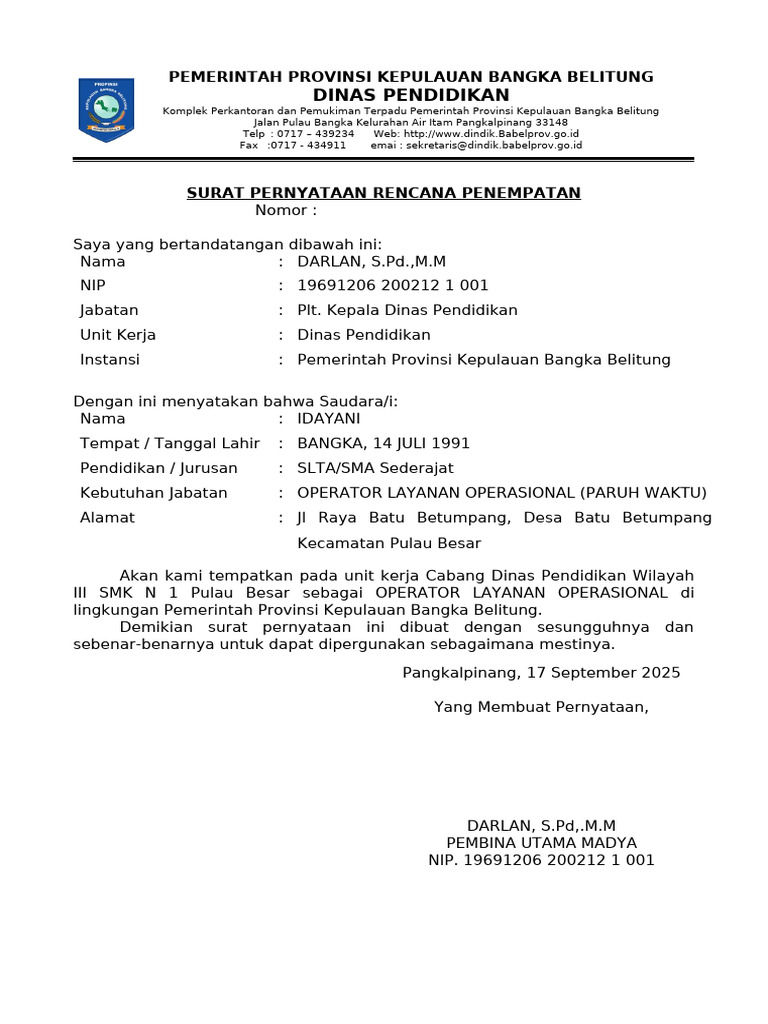 Sprp Paruh Waktu Moch. Ikhsan | PDF