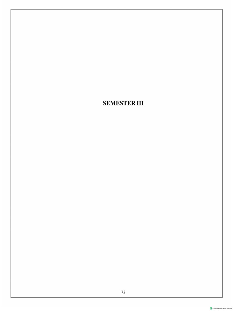 Sem 3 Syllabus | PDF