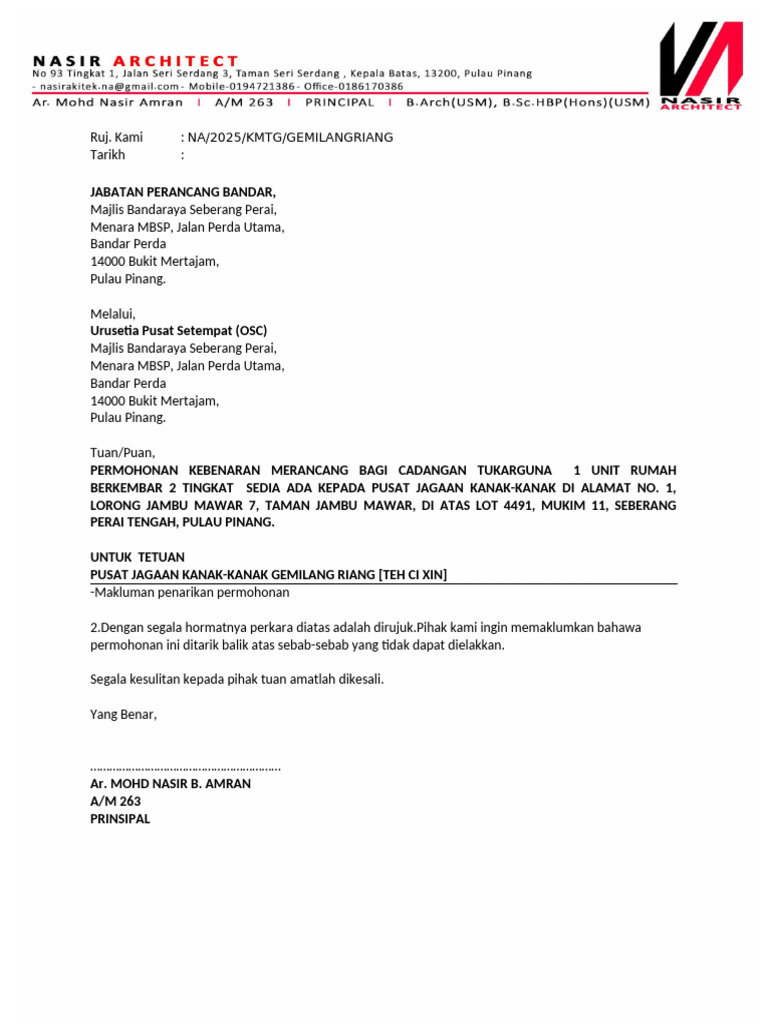 02 Surat Rasmi Tarik BLK | PDF