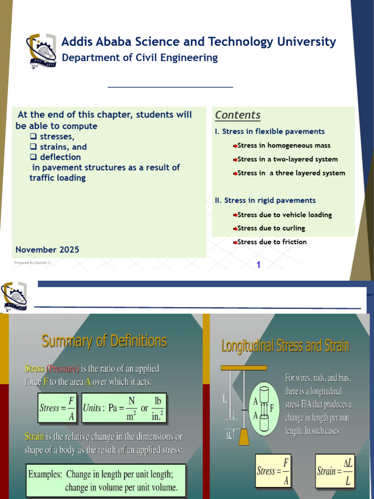2025 Chapter 2. Stresses in Pavements [Autosaved] | PDF | Stress ...