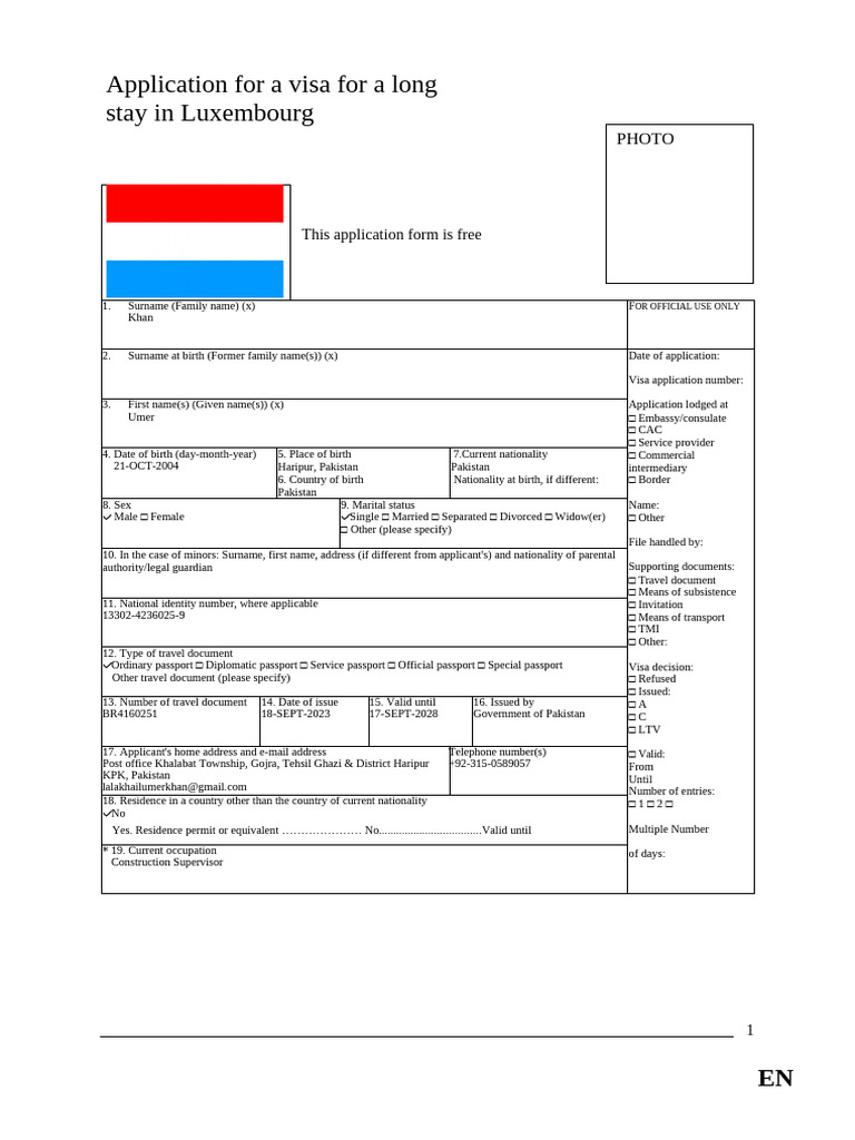 Umer Khan | PDF | Travel Visa | Justice
