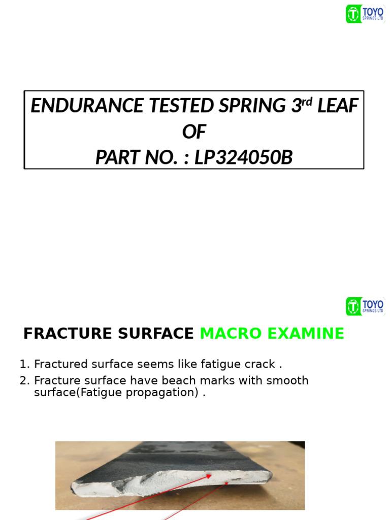 Lp324050b 3rd Leaf Failure | PDF | Fatigue (Material) | Fracture