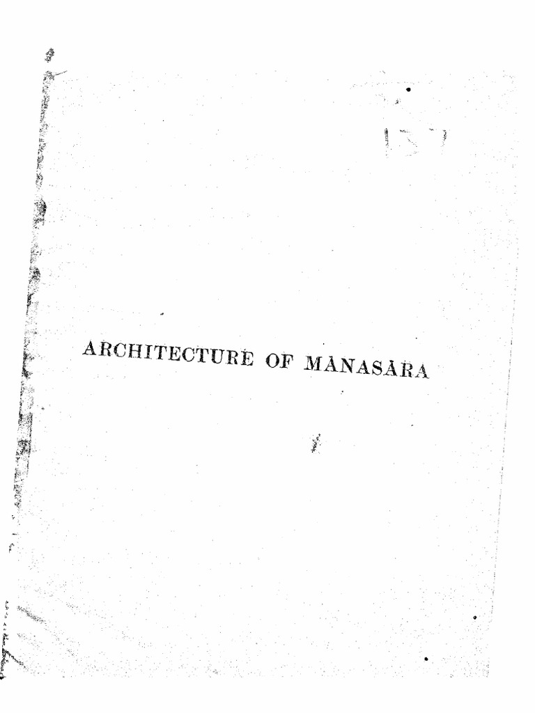 Architecture of Manasara | PDF